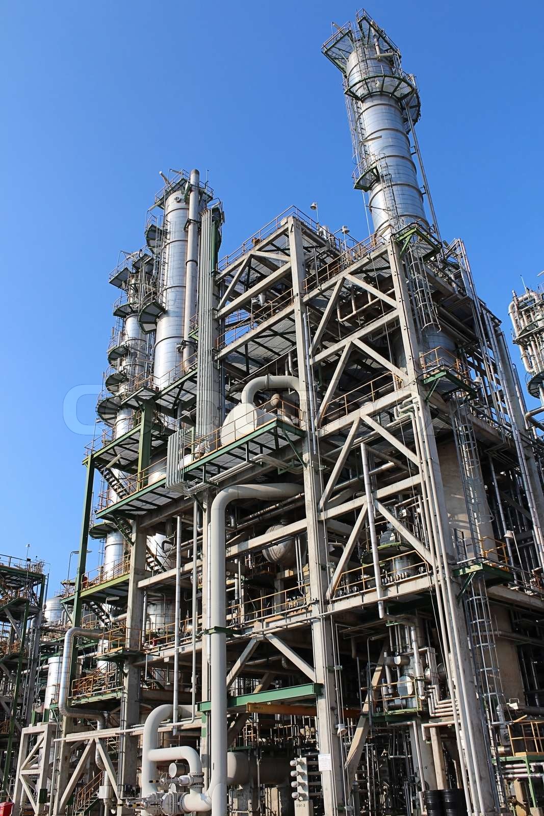 Structure of Petroleum and chemical plant | Stock image | Colourbox