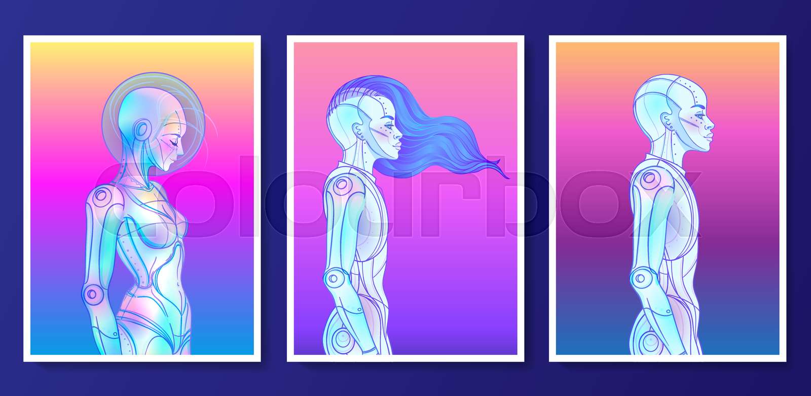 80s, 90s, avatar | Stock-Vektor | Colourbox