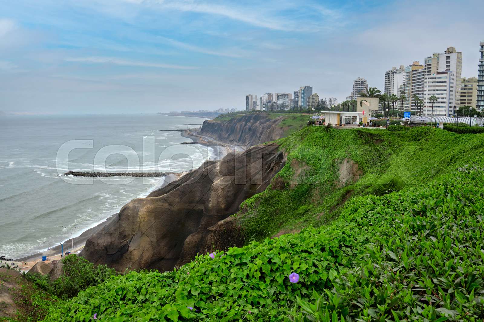 Cityscape, Pacific coast. Lima, Peru. | Stock image | Colourbox