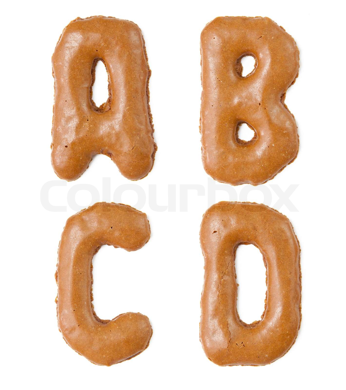 chocolate alphabet | Stock image | Colourbox