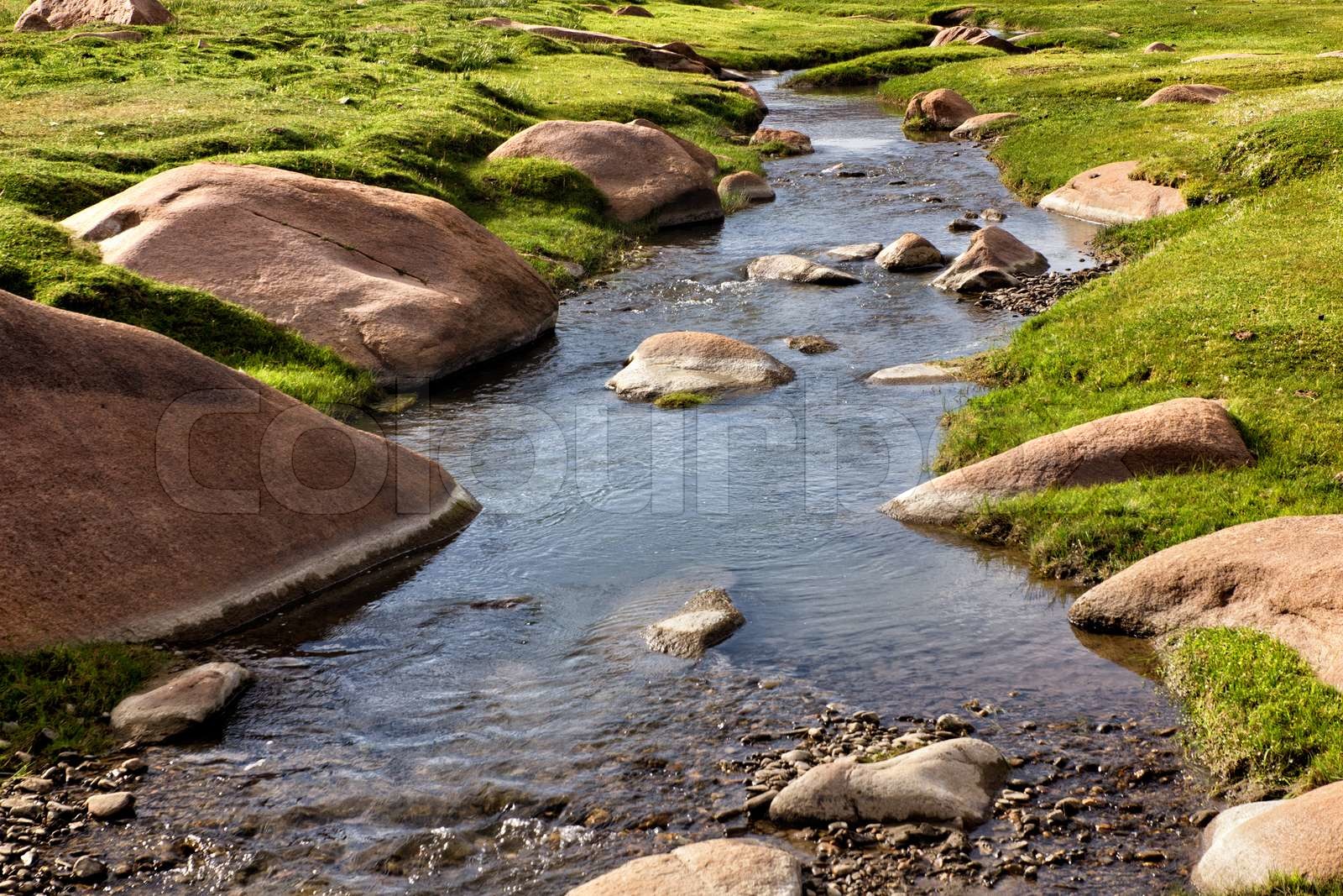 Beautiful little stream | Stock image | Colourbox
