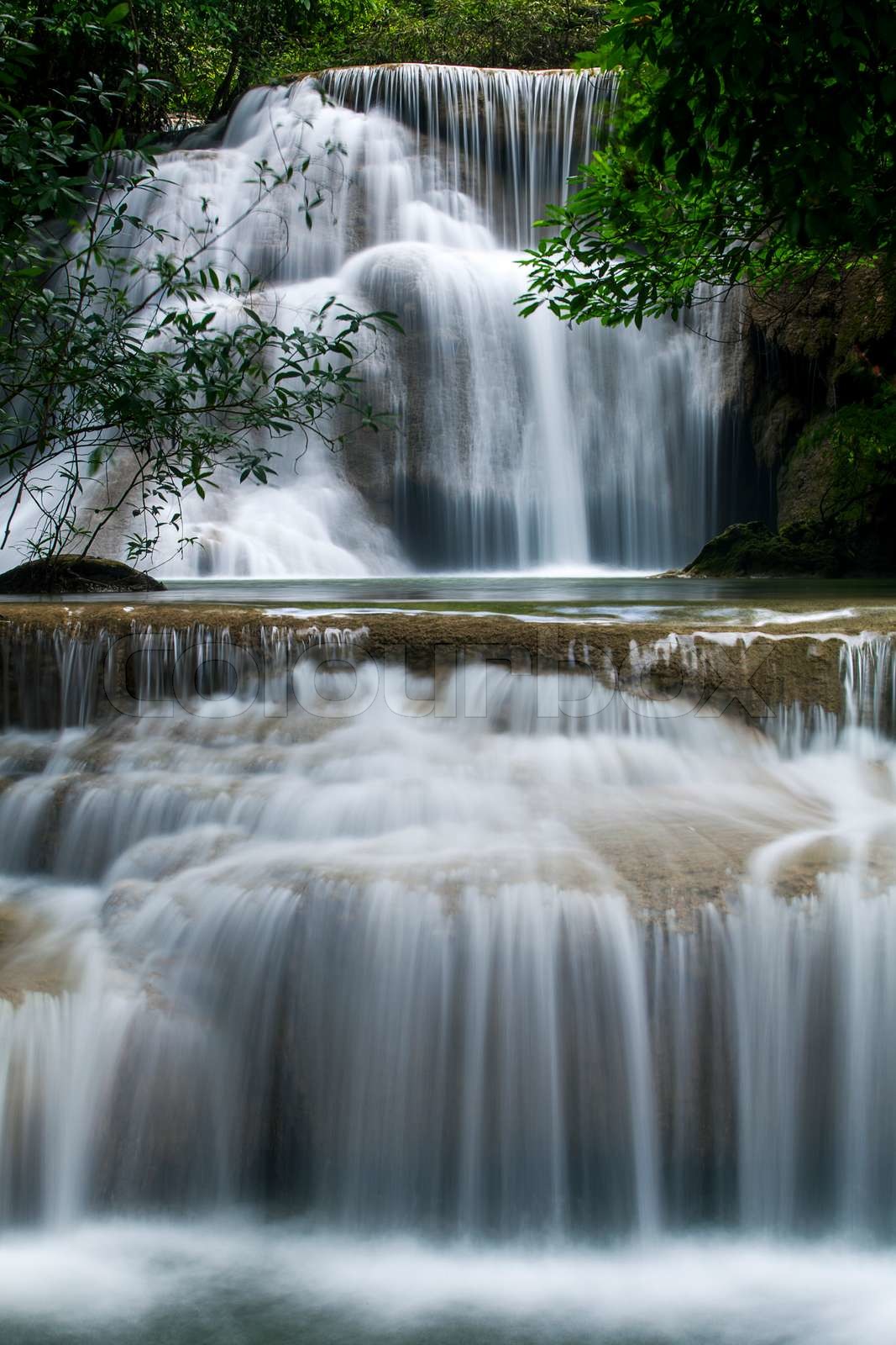 Deep forest Waterfall | Stock image | Colourbox