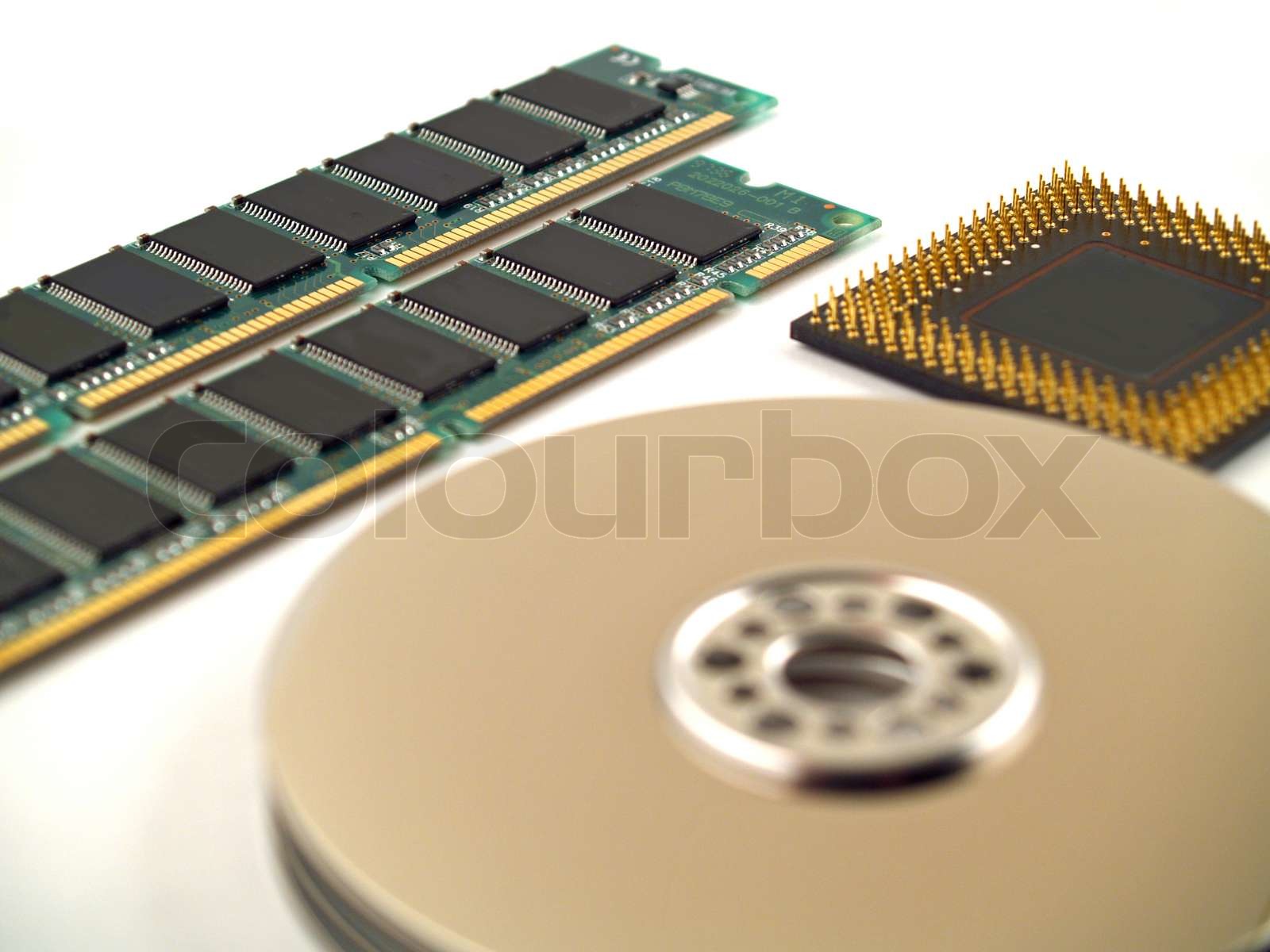 Computer Parts such as Circuit Boards, Memory Chips, CPU and Hard Disk ...