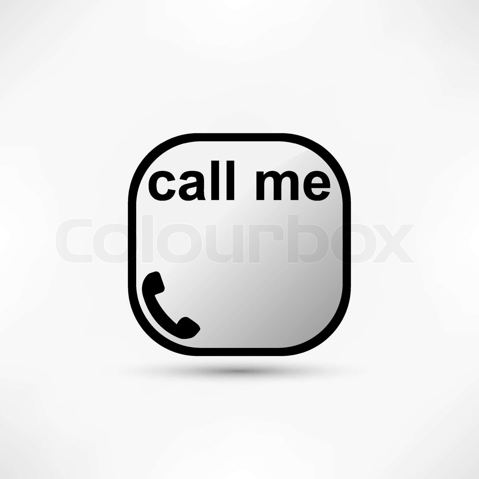 icon, anruf, telefon | Stock-Vektor | Colourbox