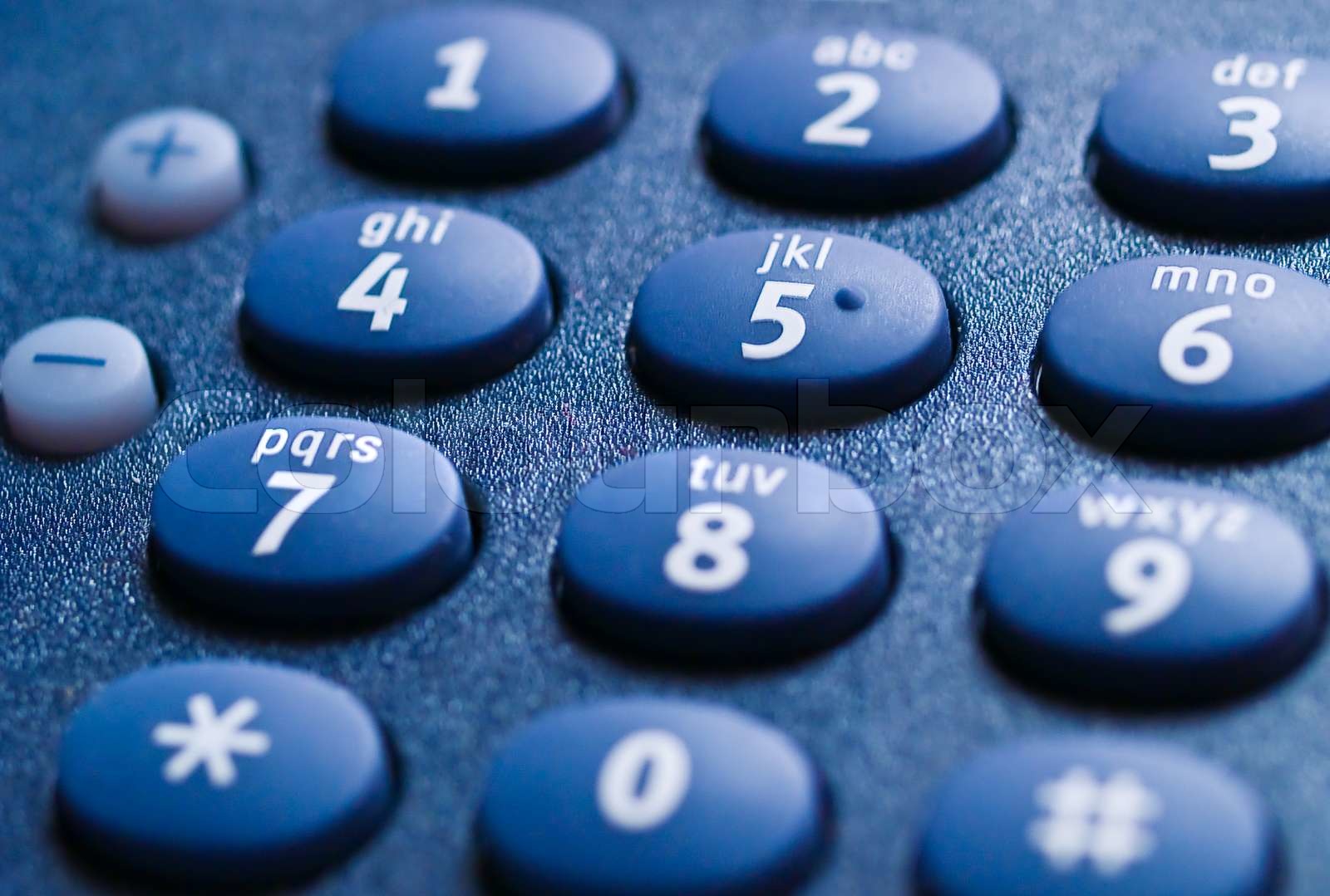Telephone Keypad Macro useful for a Business | Stock image | Colourbox
