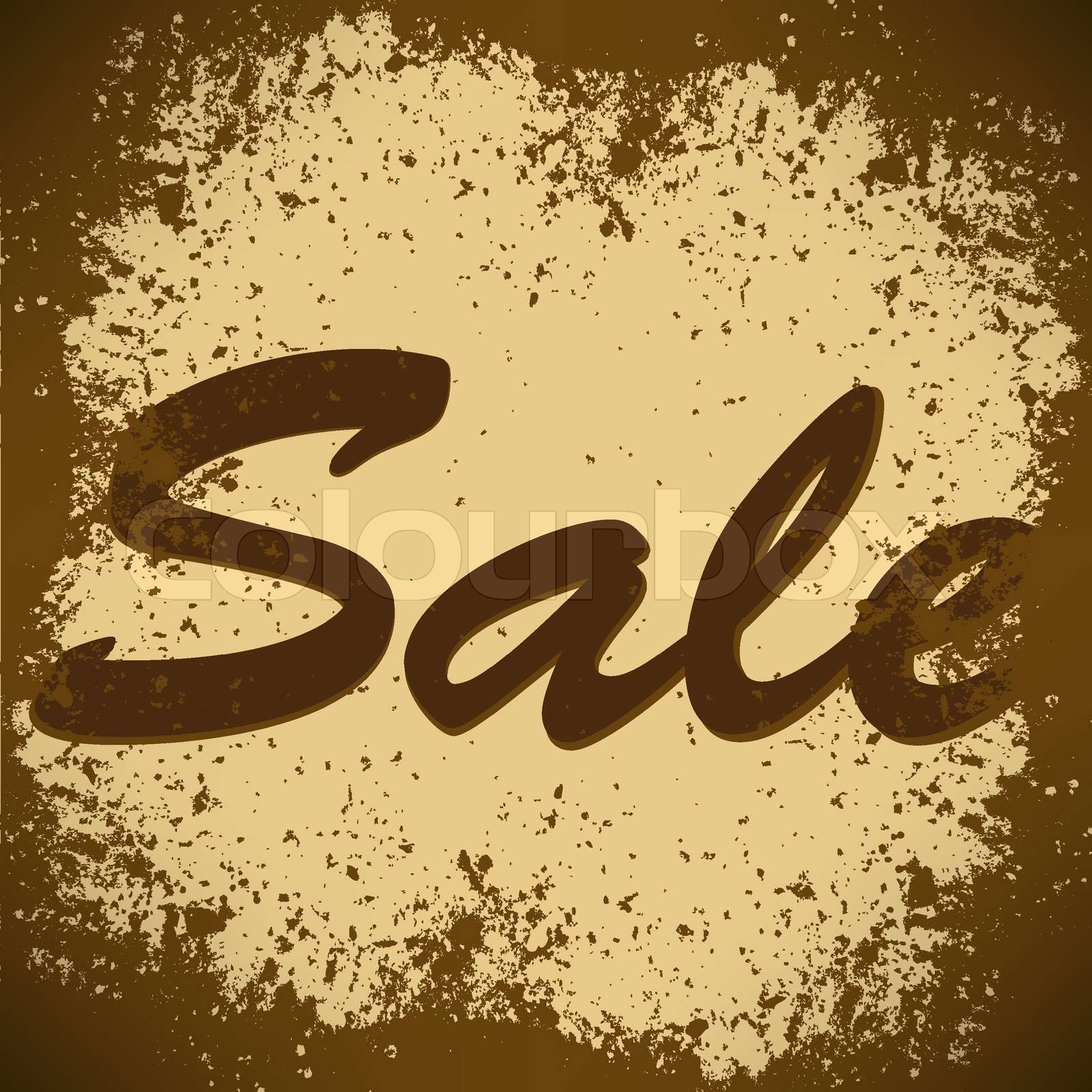 Sale Vintage Poster Vector | Stock vector | Colourbox