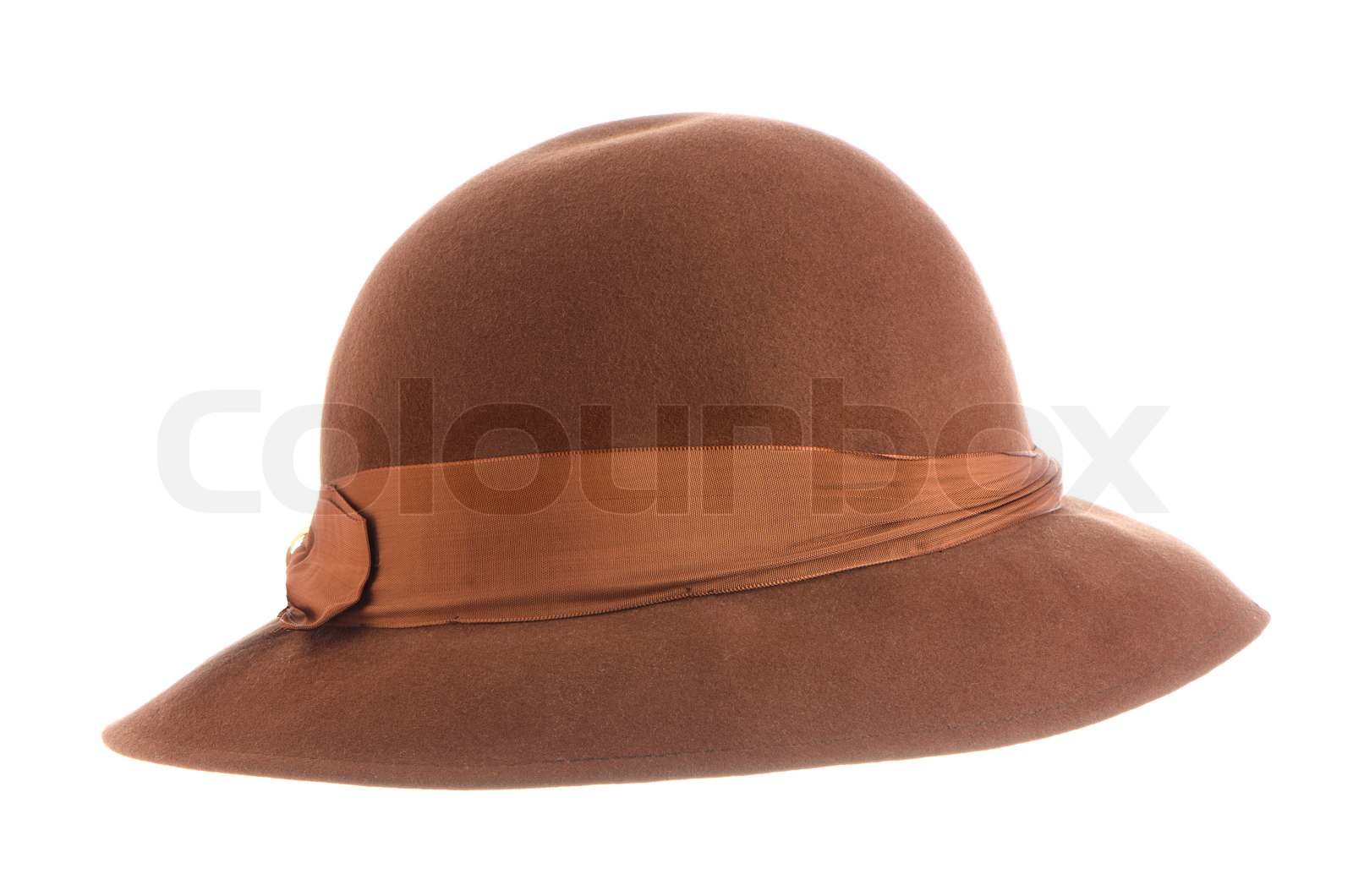 Brown vintage hat | Stock image | Colourbox