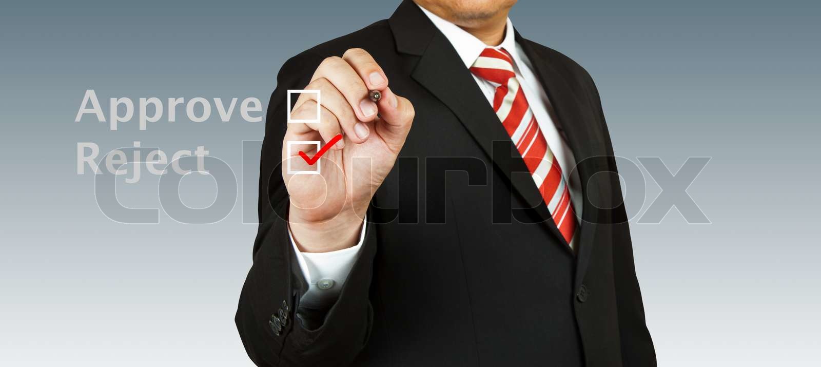 Business man select reject | Stock image | Colourbox