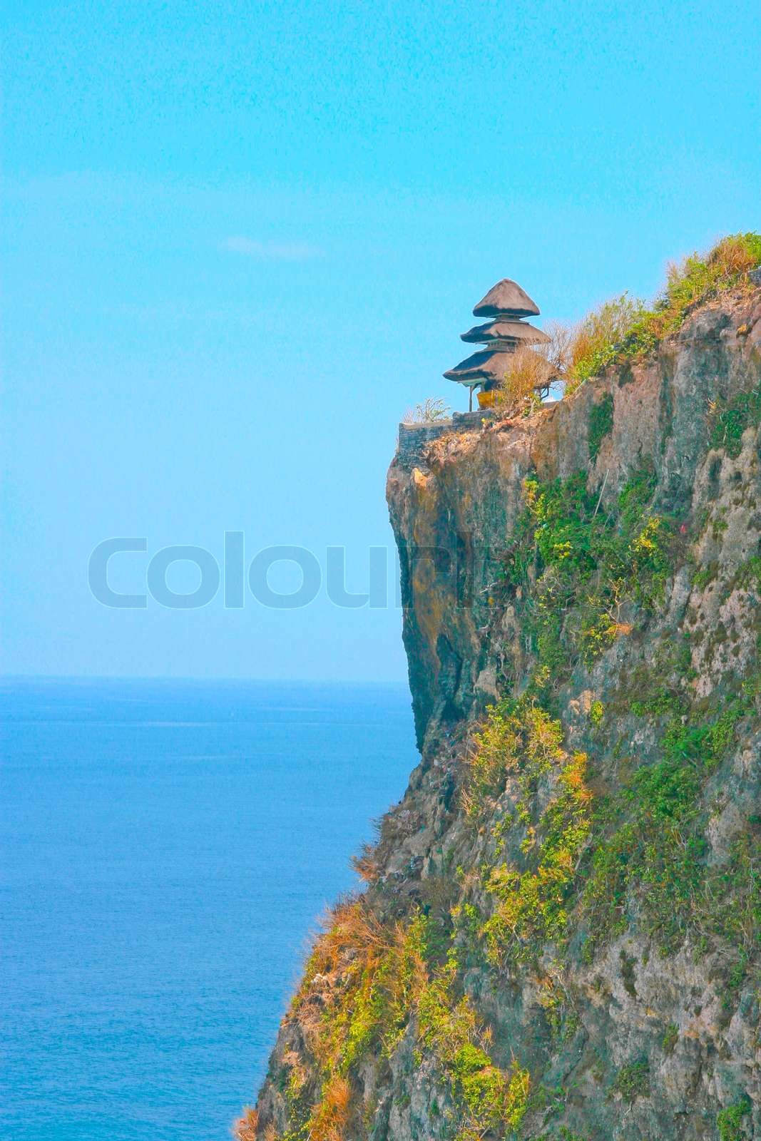 A hut on a cliff | Stock image | Colourbox