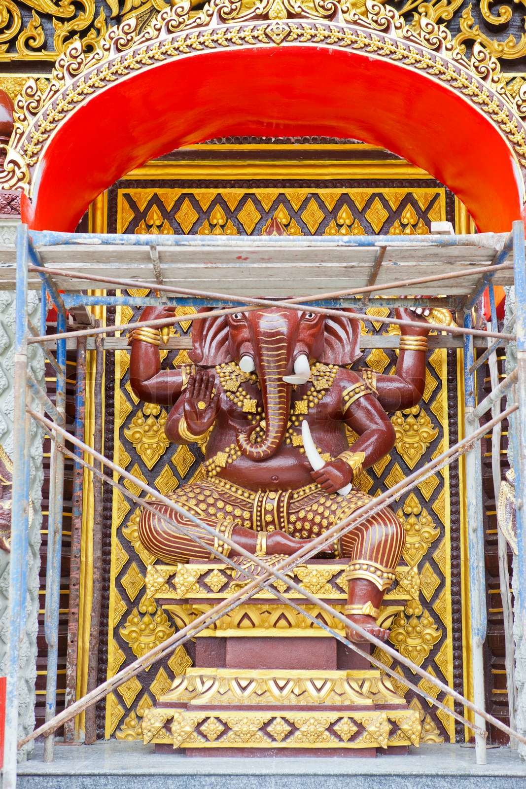 Under construction Ganesha | Stock image | Colourbox