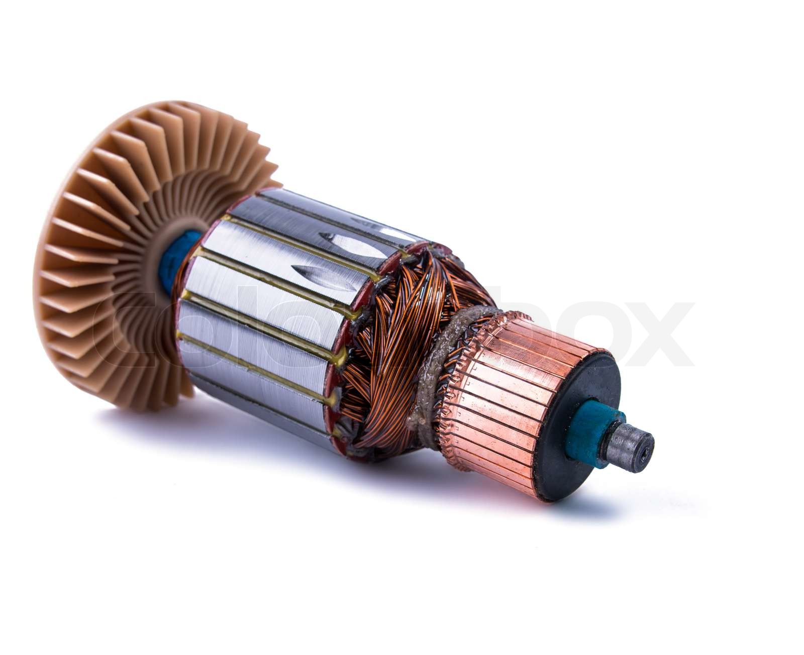 Copper Coils inside Electric Motor | Stock image | Colourbox