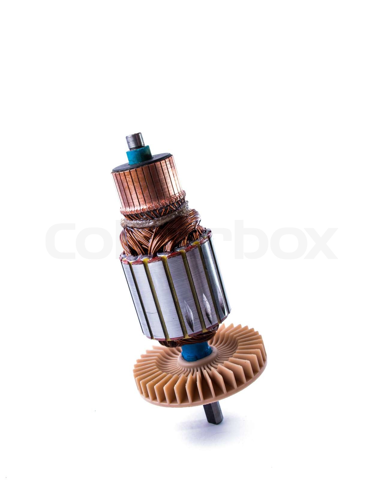 Copper Coils inside Electric Motor | Stock image | Colourbox