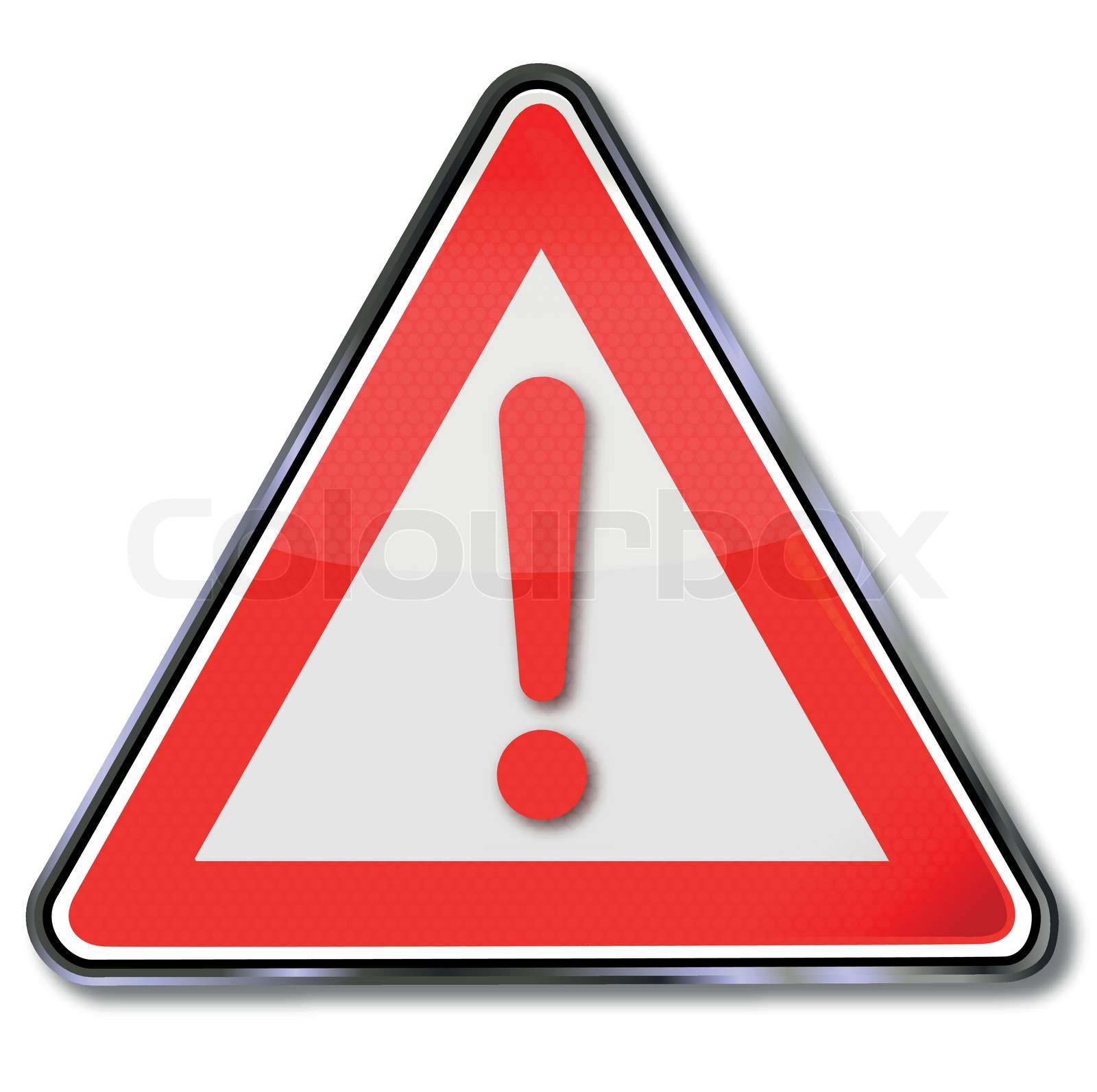 Schild Rufzeichen und Hinweis | Stock-Vektor | Colourbox