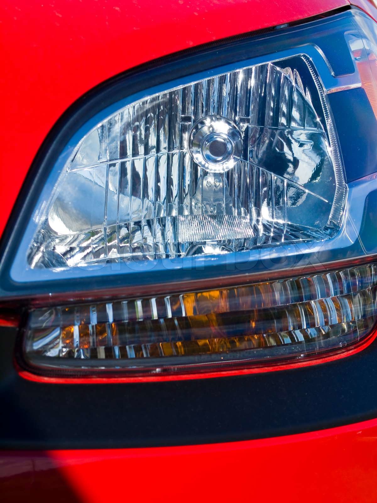 Close Up of a New Car Headlight | Stock image | Colourbox