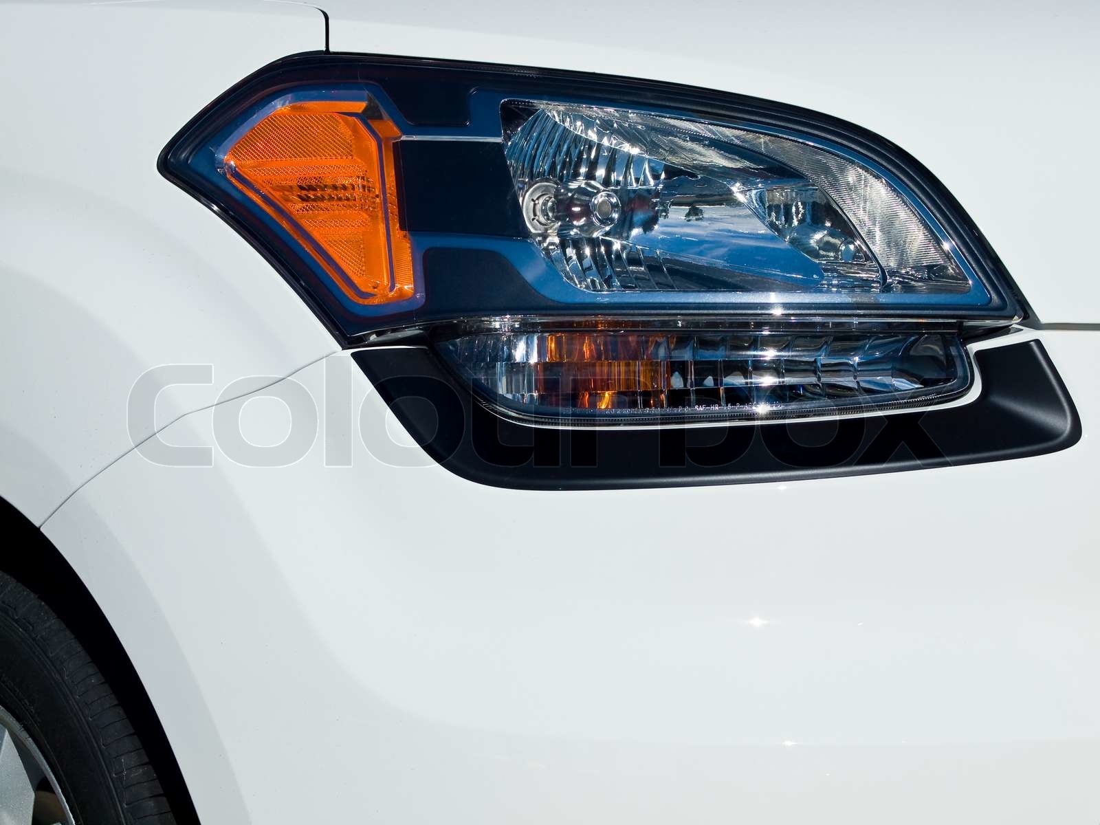 Close Up of a New Car Headlight | Stock image | Colourbox