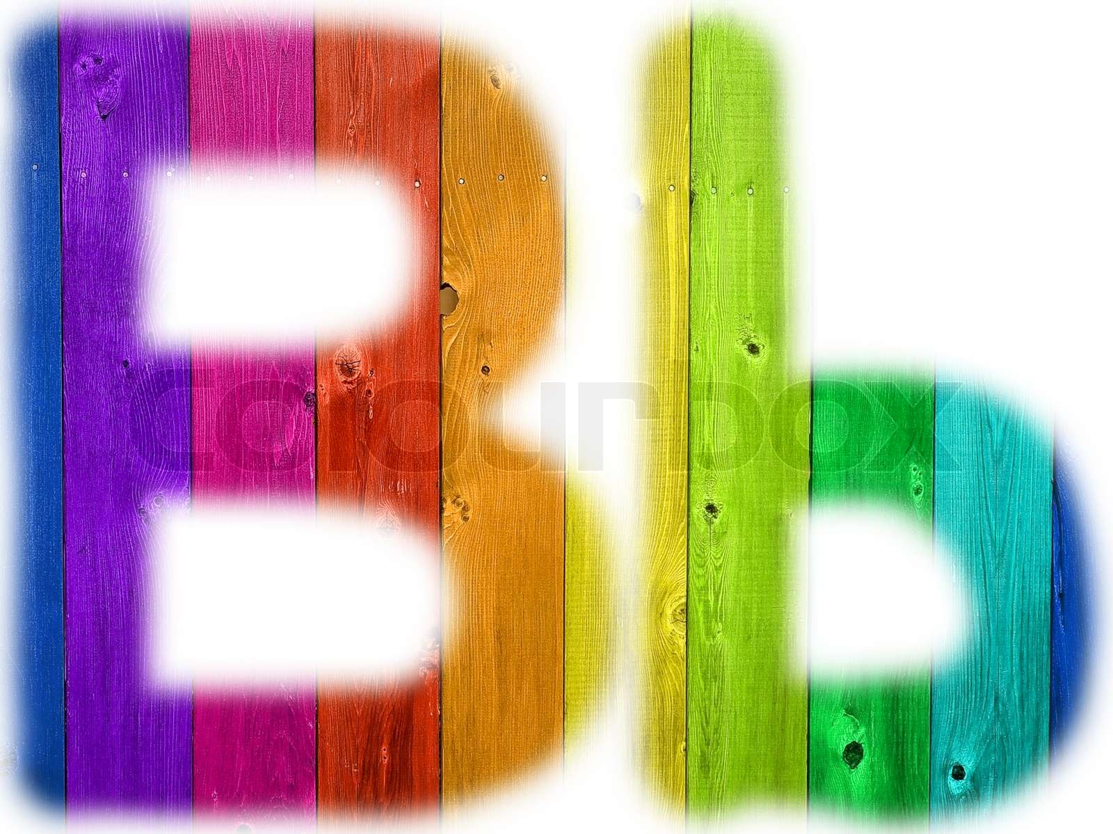 The Letter B Rainbow Background | Stock image | Colourbox
