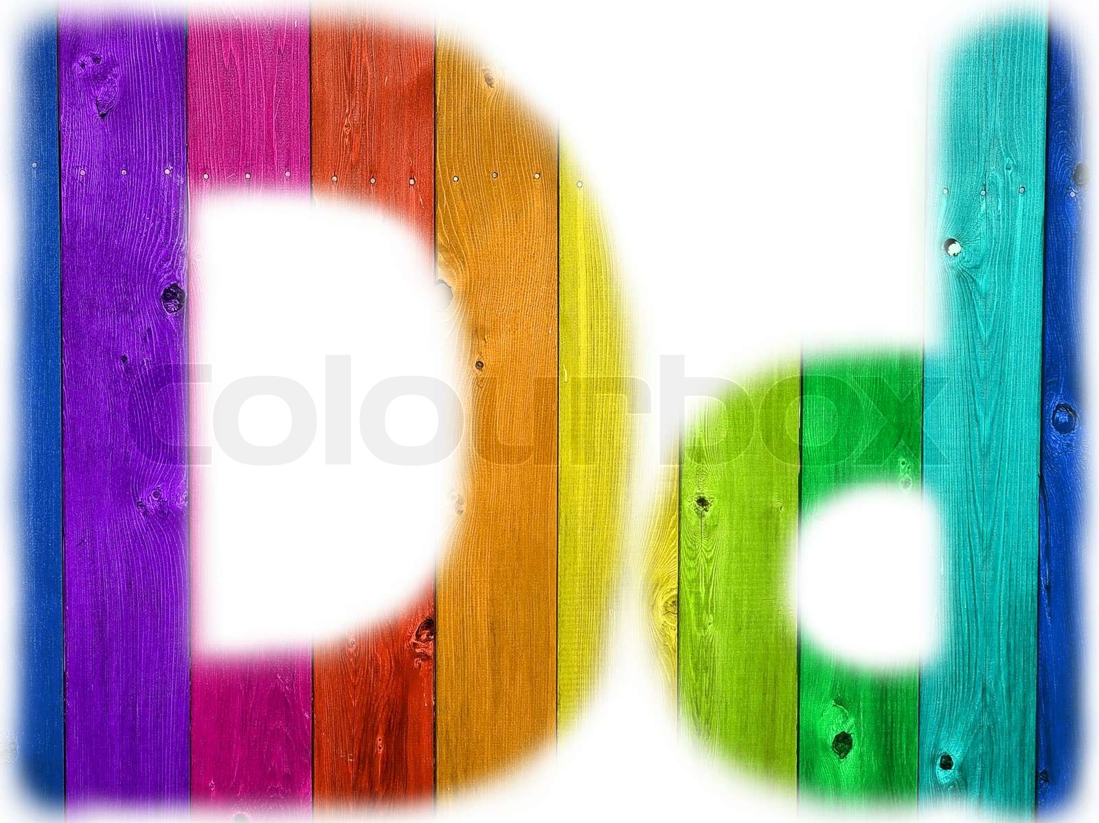The Letter D Rainbow Background | Stock image | Colourbox