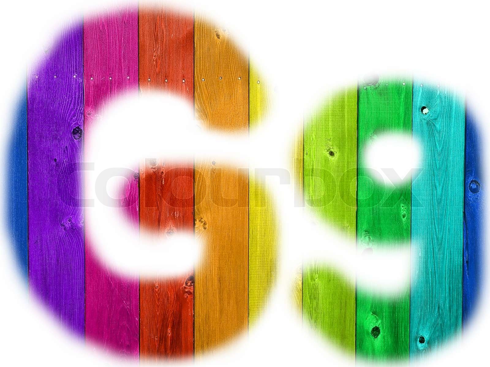 The Letter G Rainbow Baggrund | Stock foto | Colourbox