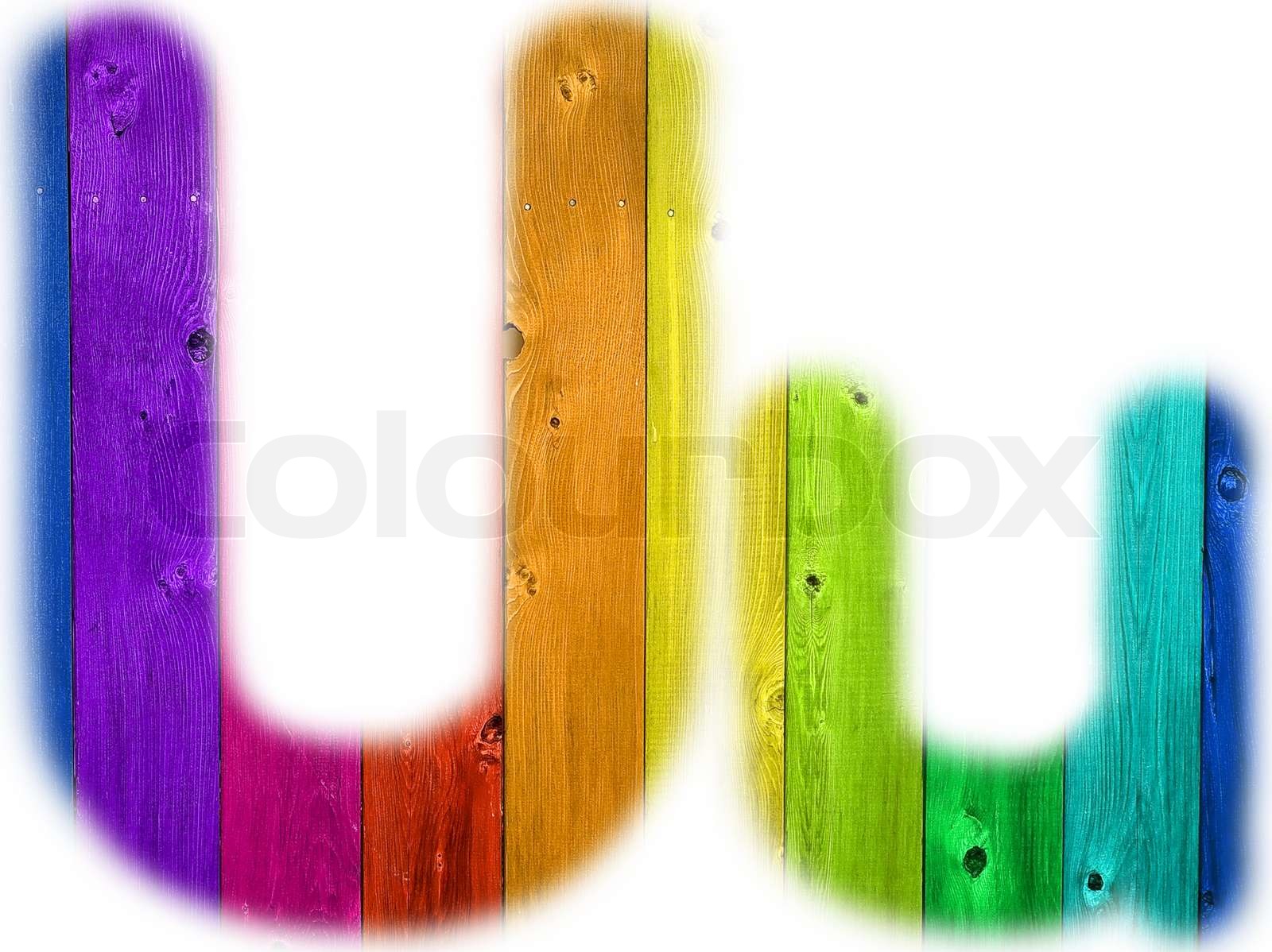 The Letter U Rainbow Background | Stock image | Colourbox