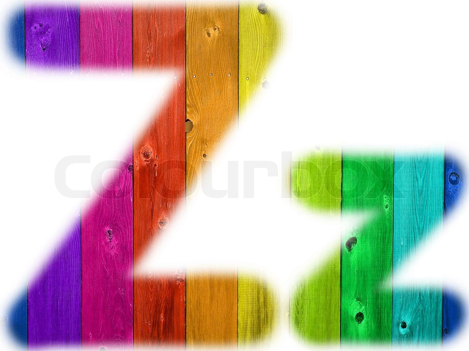 The Letter Z Rainbow Background | Stock image | Colourbox