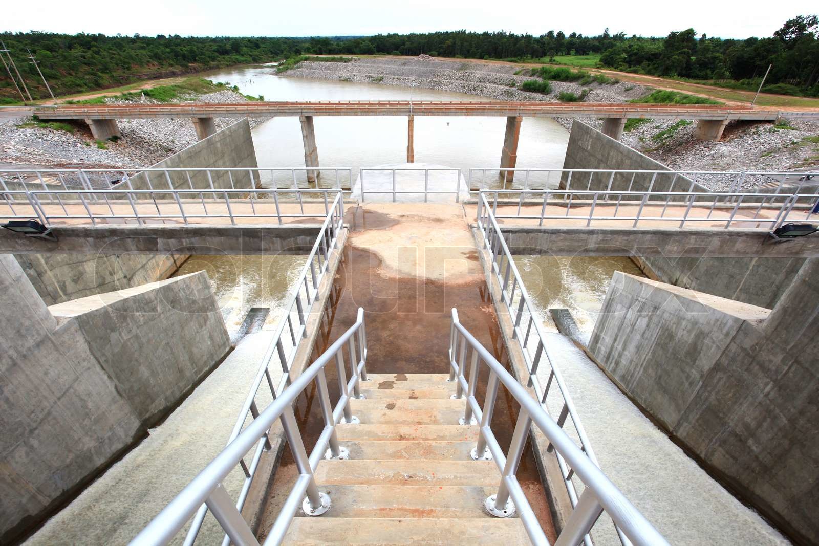 water gates at dam | Stock image | Colourbox
