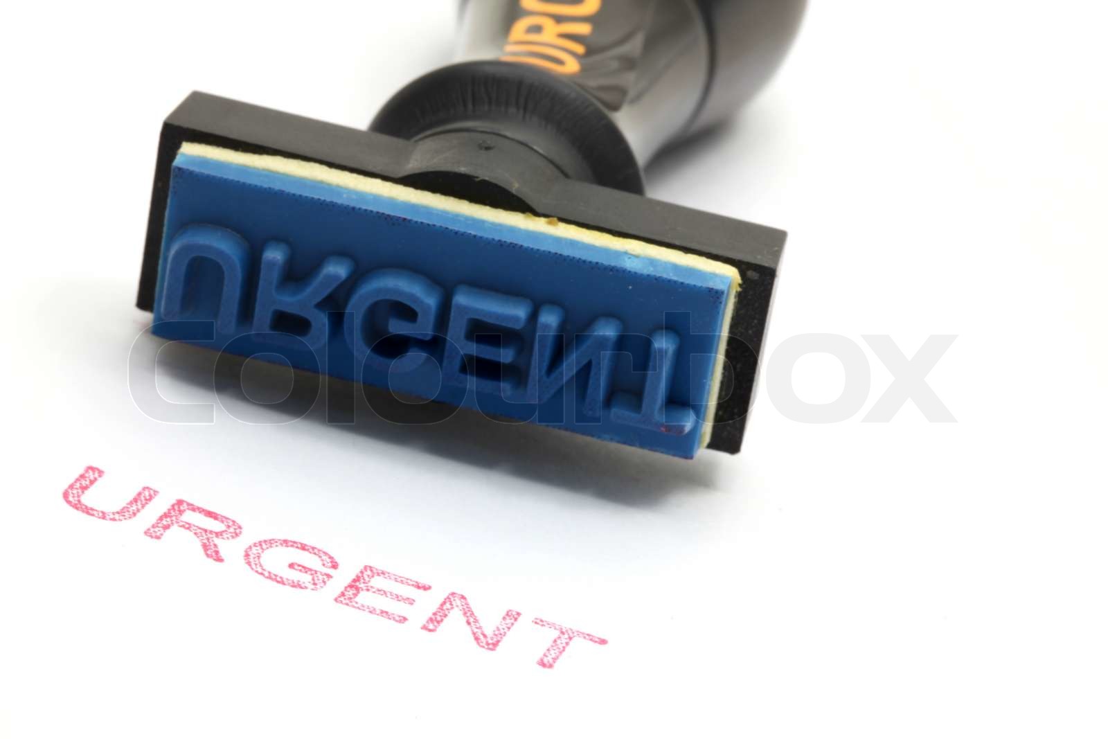 urgent rubber stamp | Stock image | Colourbox