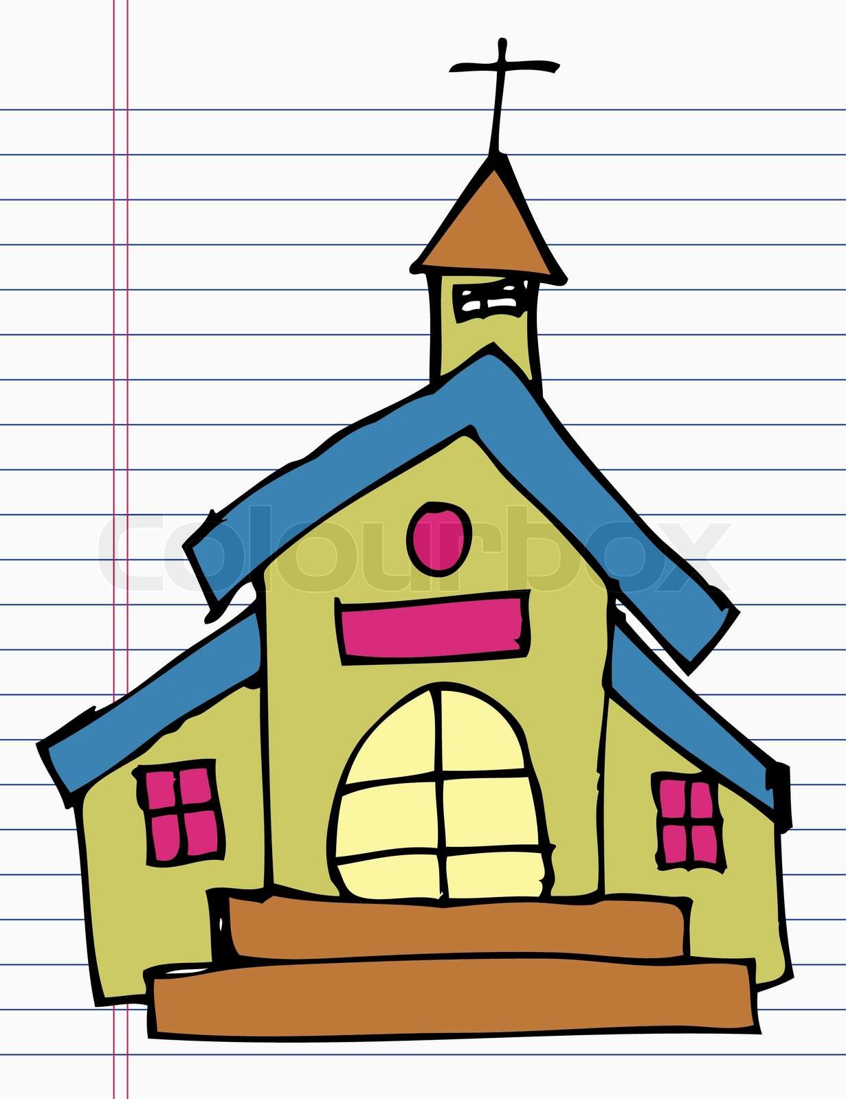 Church Building Drawing