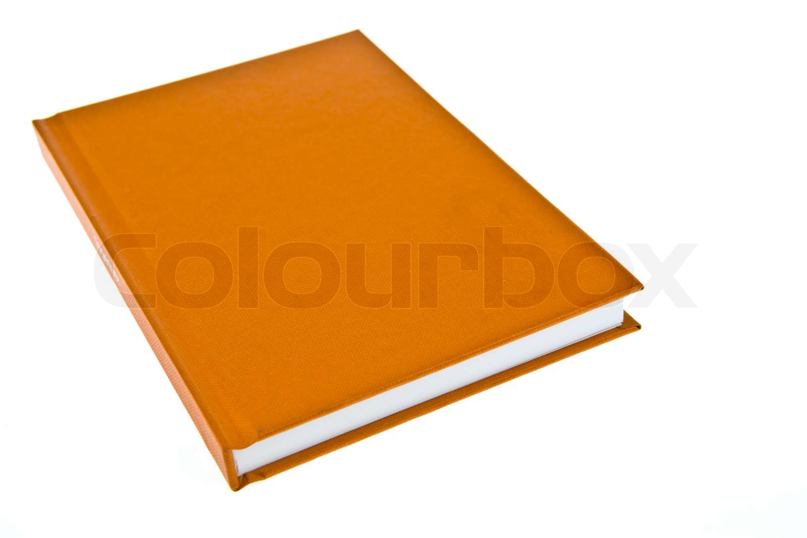 Orange cover book | Stock image | Colourbox