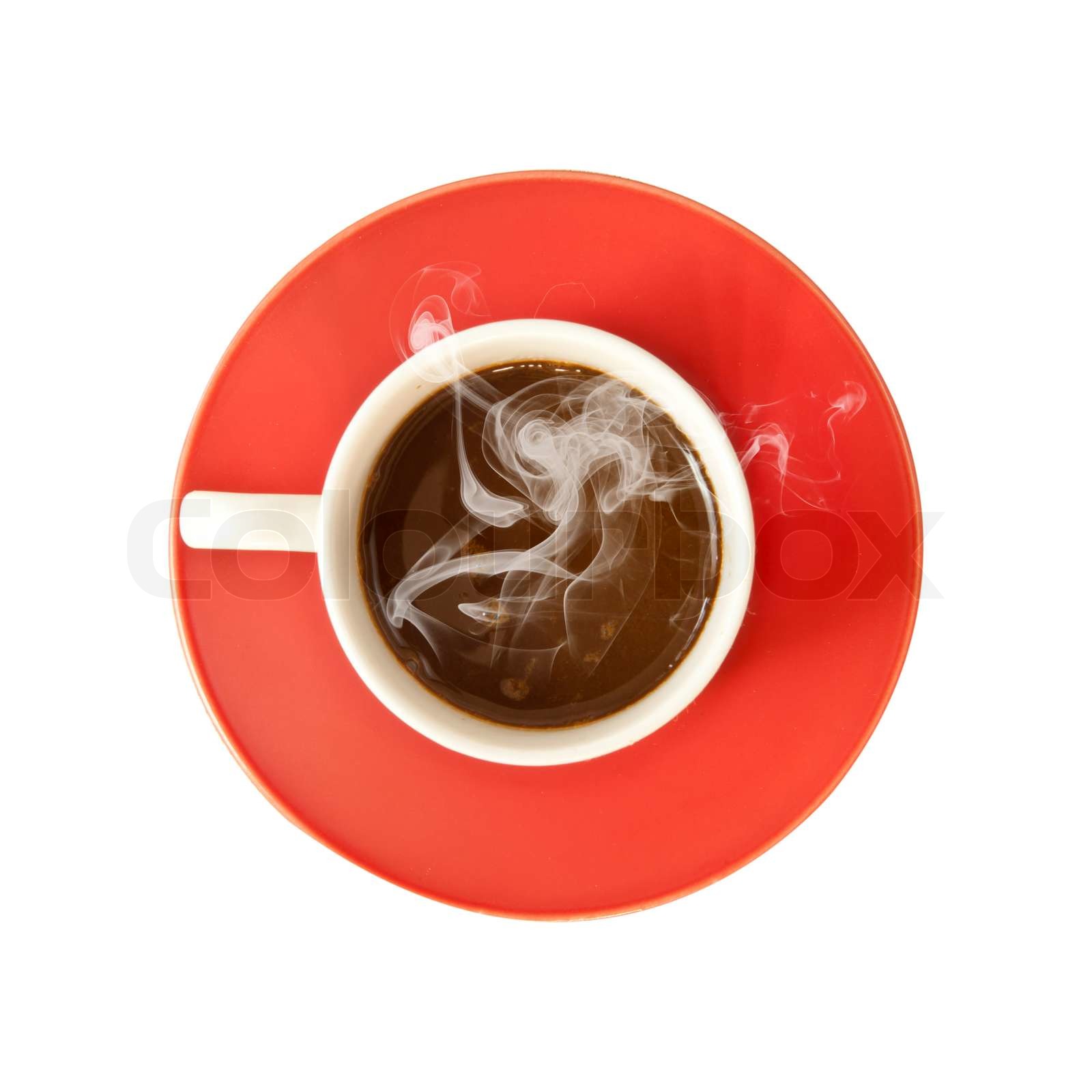 red cup coffee isolated | Stock image | Colourbox