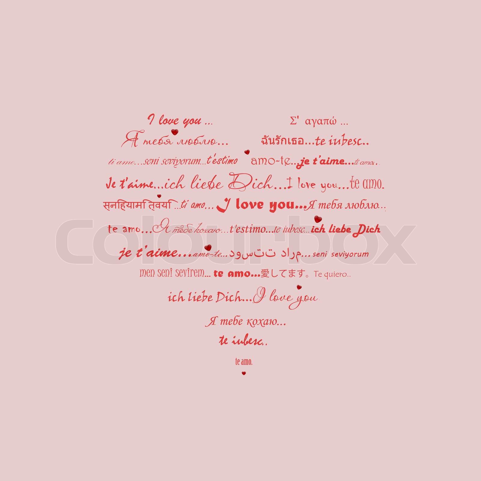 I Love You In Different Languages Stock Image Colourbox i-love-you-in-different-languages-stock-image-colourbox