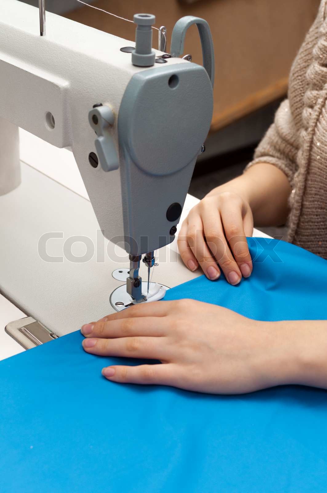 work at the sewing machine | Stock image | Colourbox
