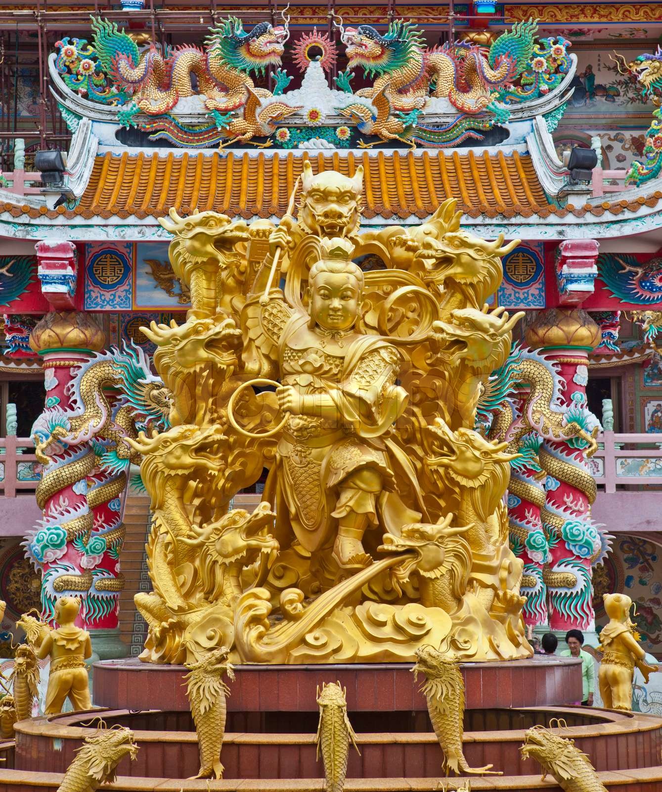 Sculpture of Naja in Chinese Temple | Stock image | Colourbox