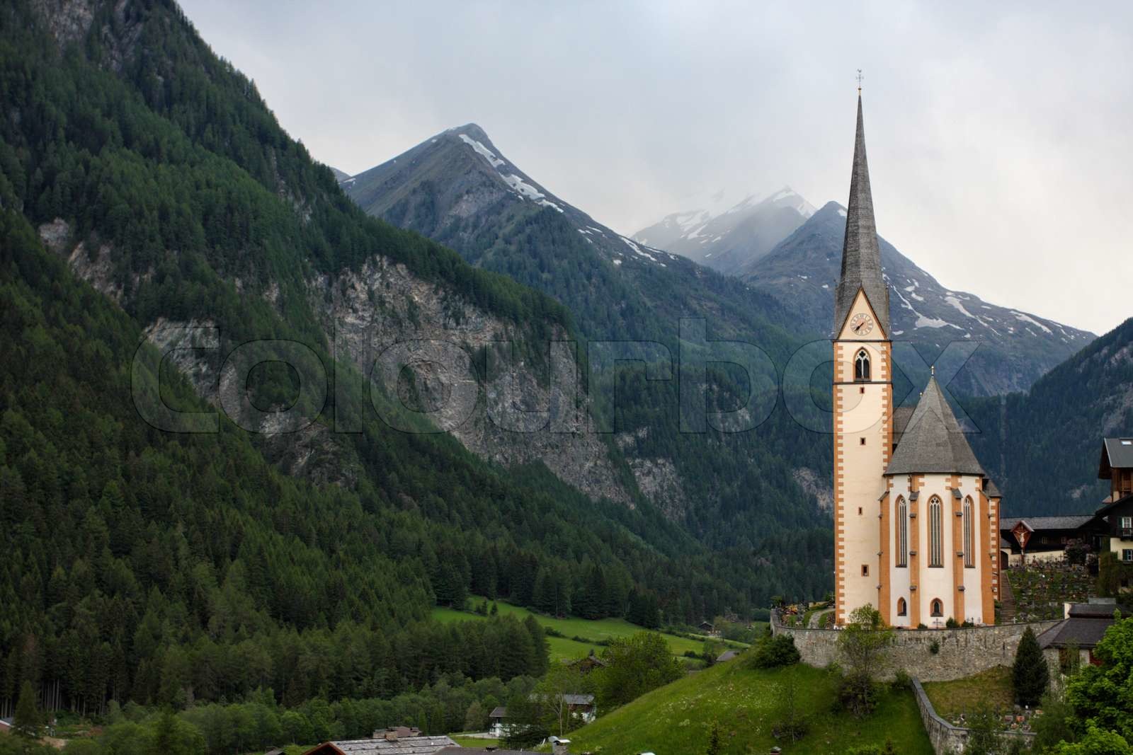 mountain church | Stock image | Colourbox