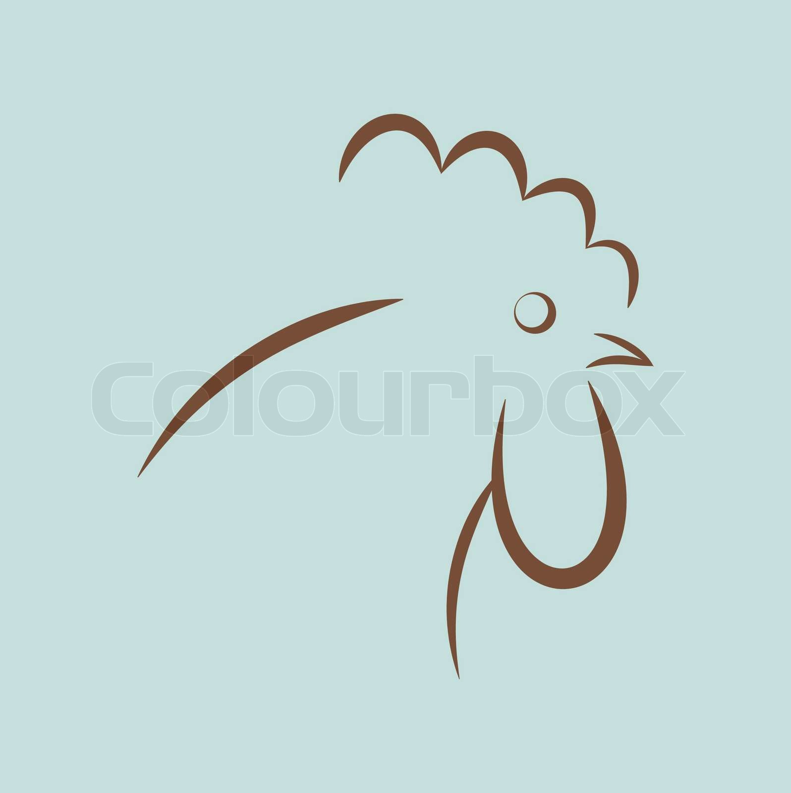 Rooster Icon | Stock vector | Colourbox