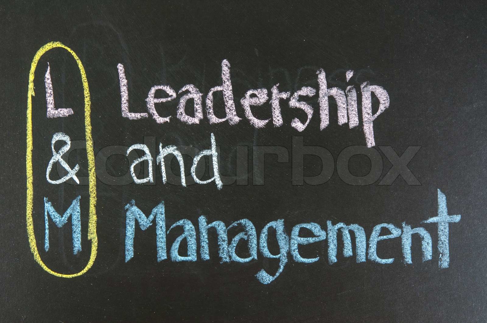 L&M acronym Leadership and Management | Stock image | Colourbox