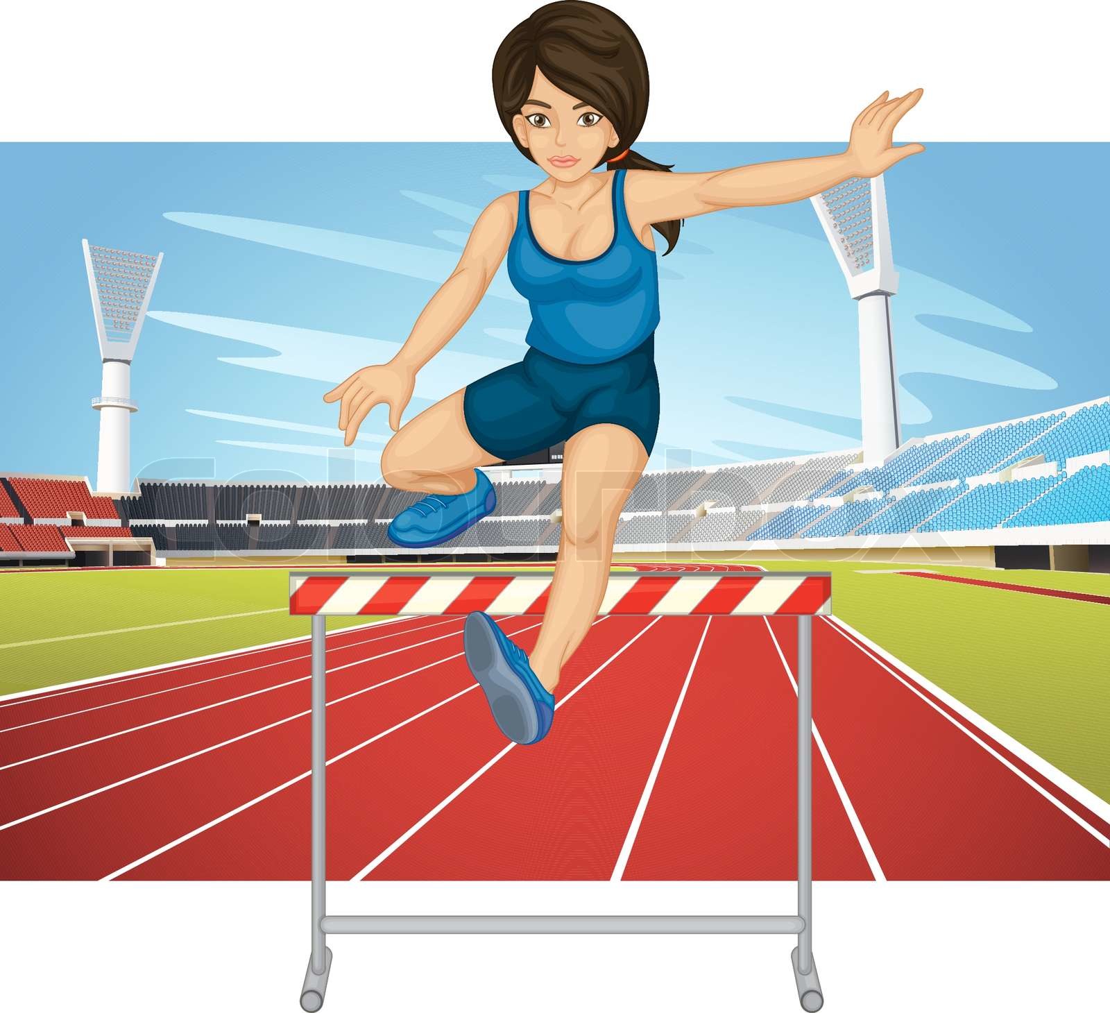Track And Field Hurdles Clipart