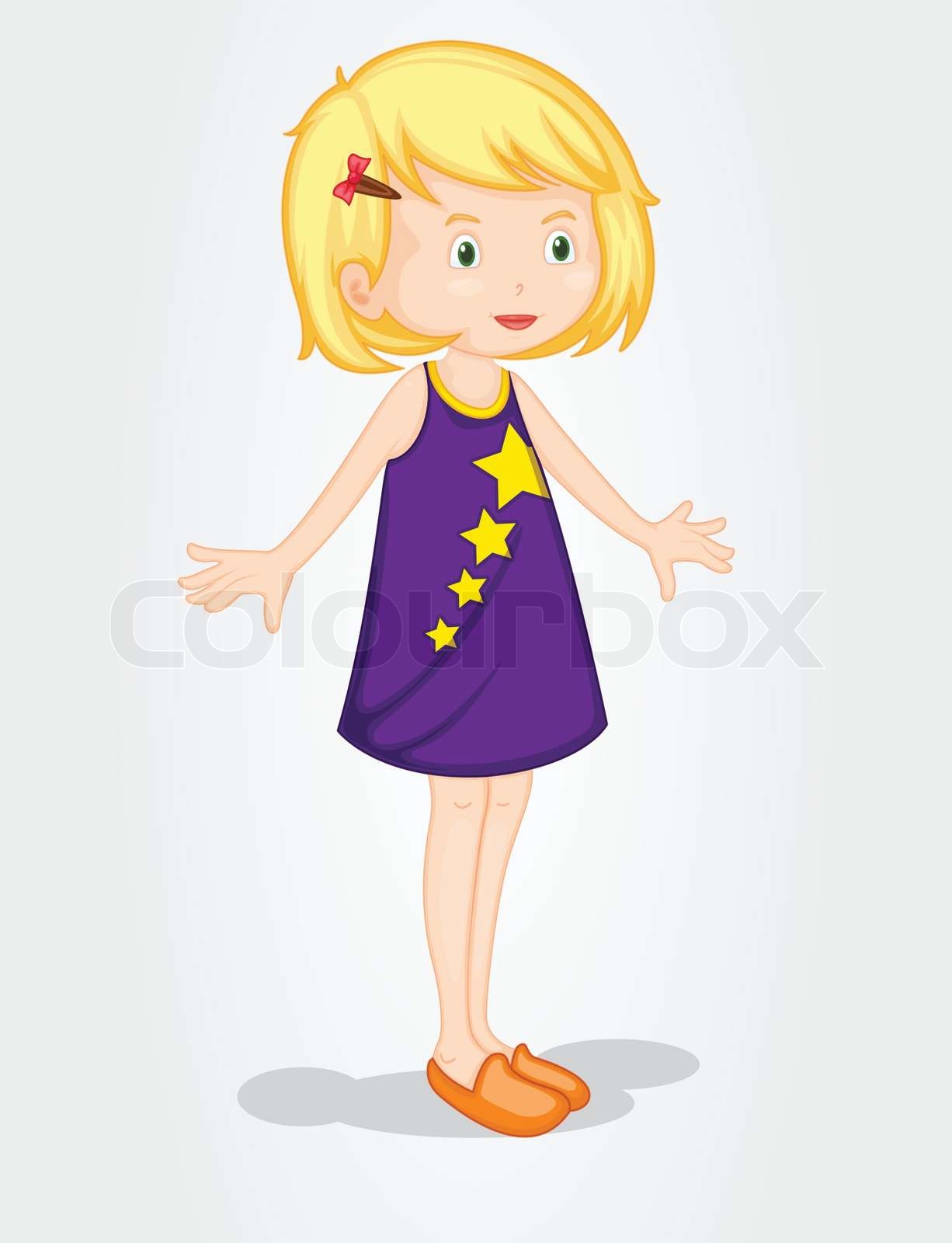 Pretty girl | Stock vector | Colourbox