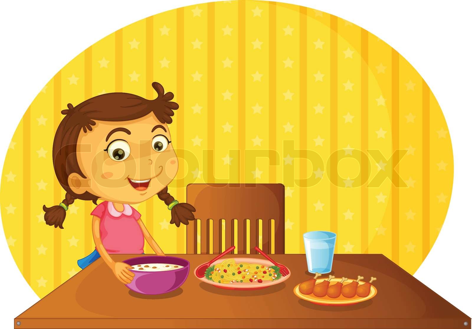 Helping at home | Stock vector | Colourbox