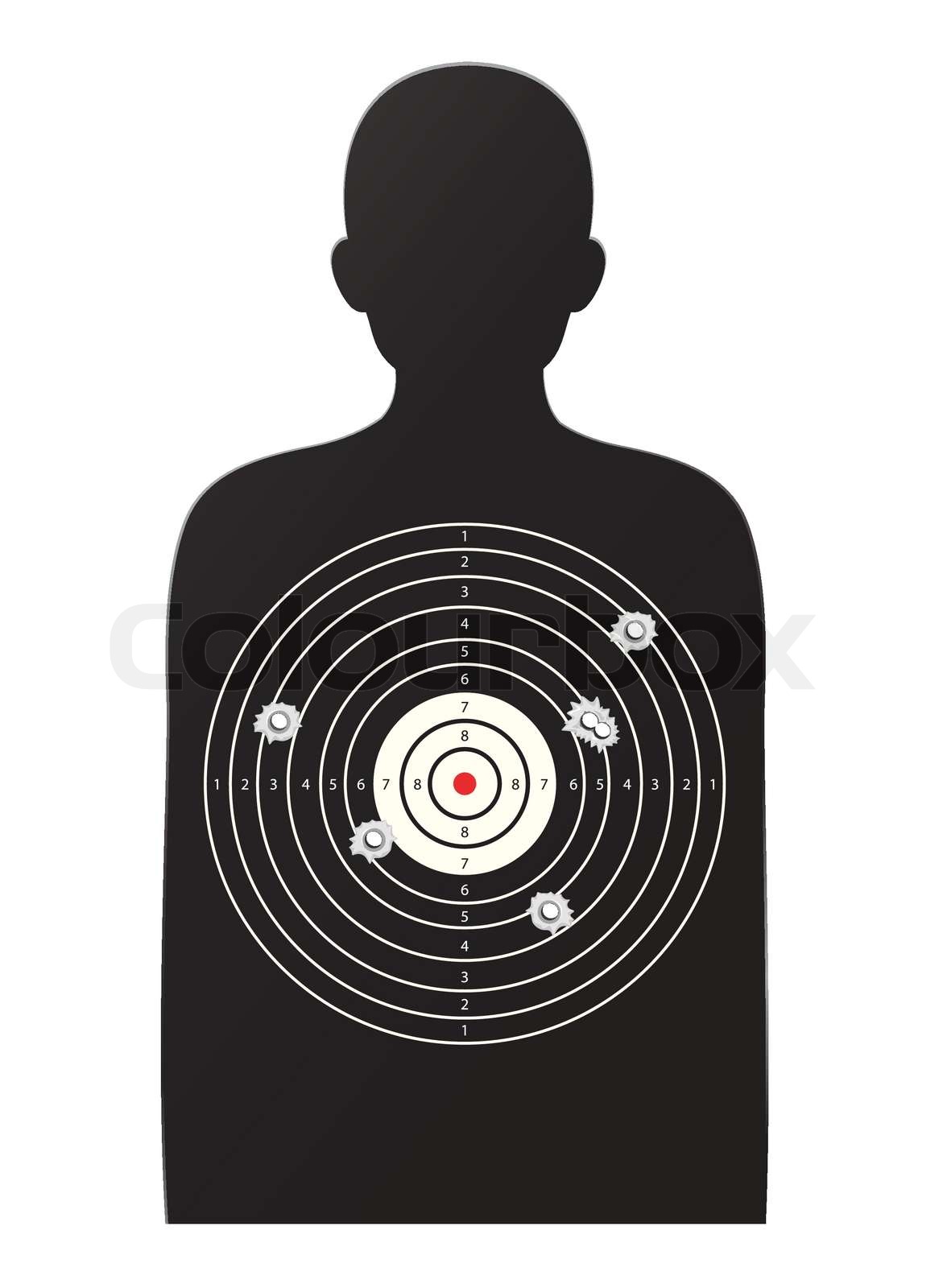 rifle target game | Stock vector | Colourbox