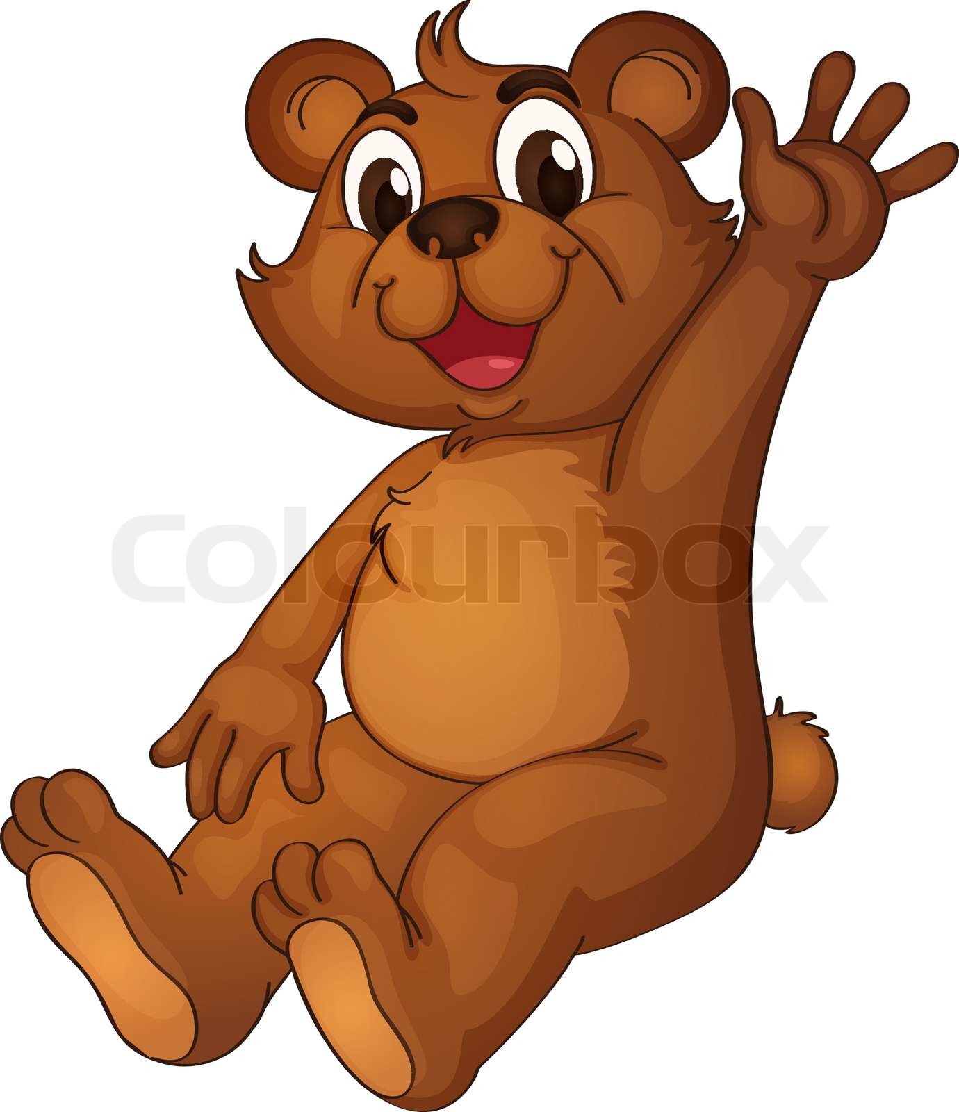 bamse, animeret, clipart | Stock vektor | Colourbox