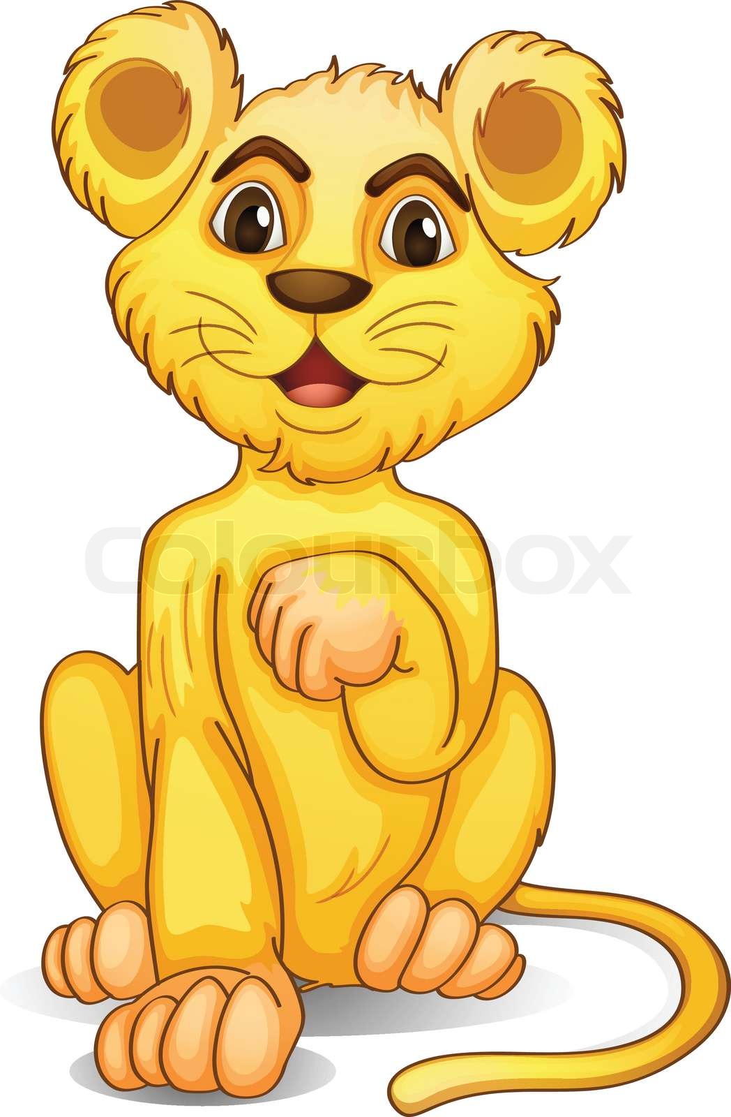 cub on white | Stock vector | Colourbox
