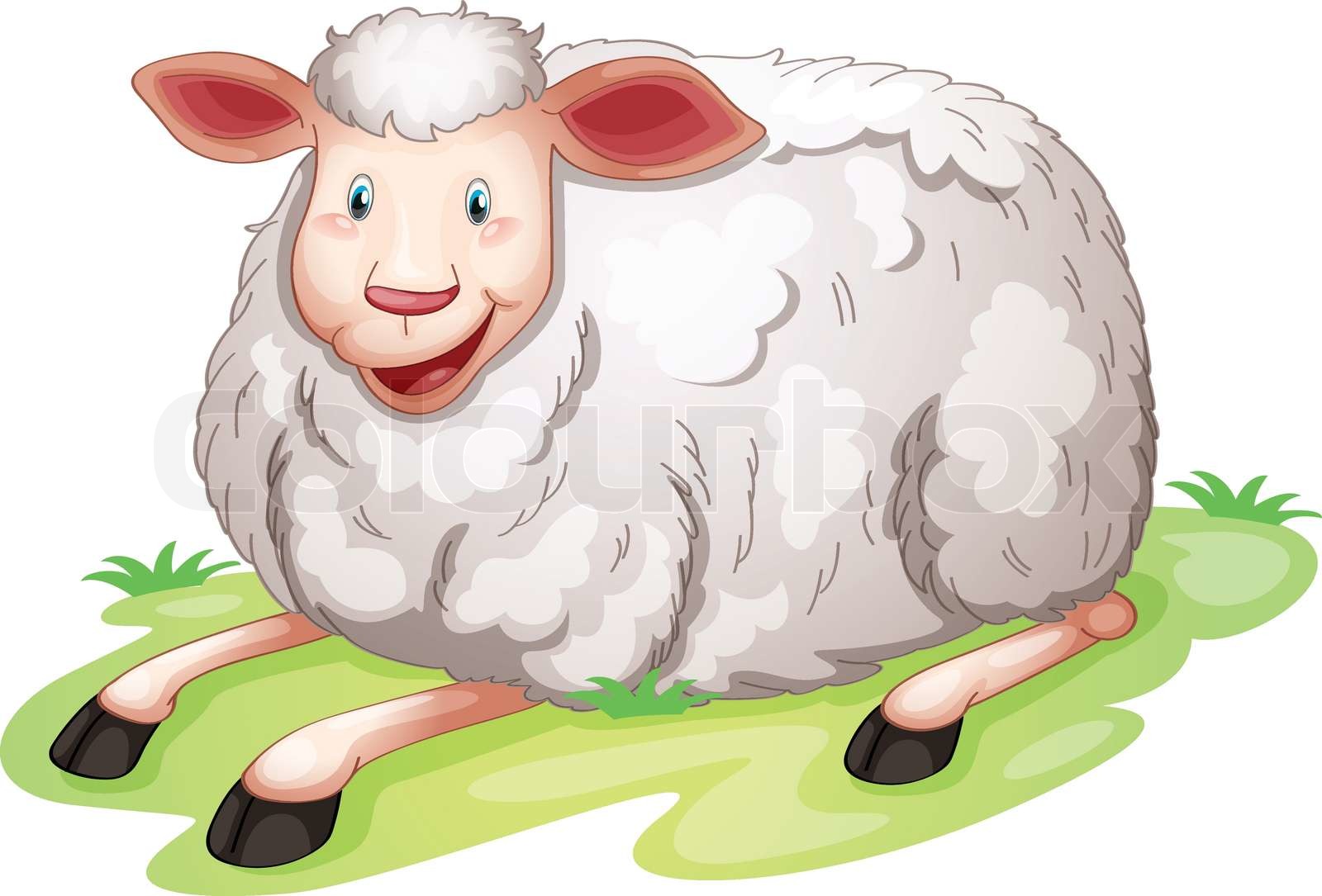 schaf, cartoon, figur | Stock-Vektor | Colourbox