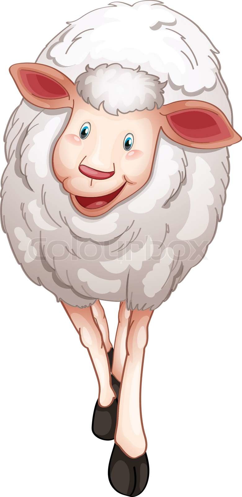 schaf, cartoon, figur | Stock-Vektor | Colourbox