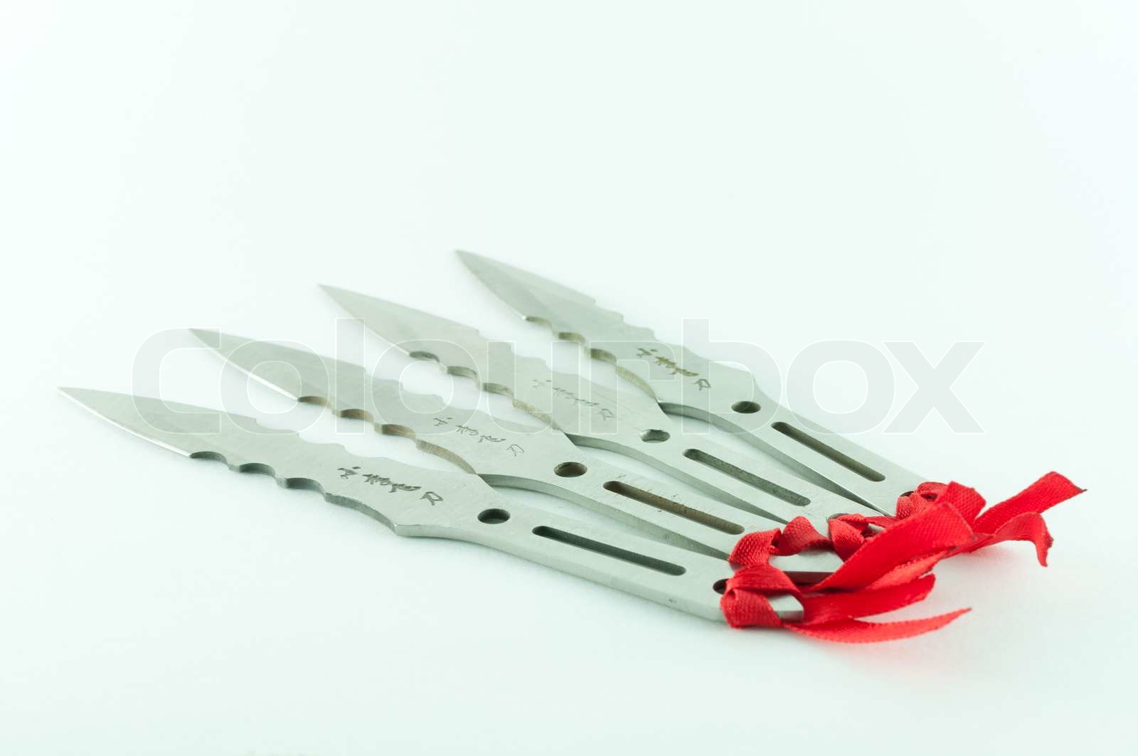 ninja throw Shuriken | Stock image | Colourbox