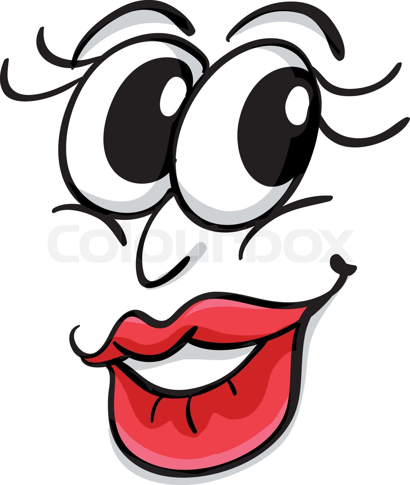 Comical face | Stock vector | Colourbox