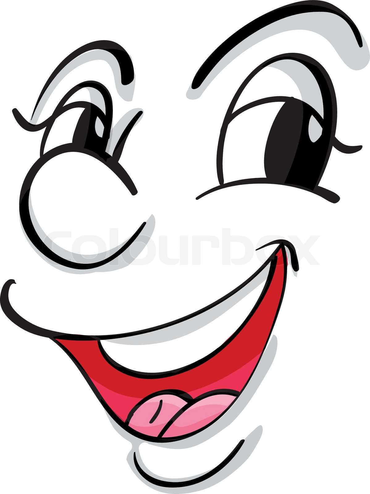 Comical face | Stock vector | Colourbox