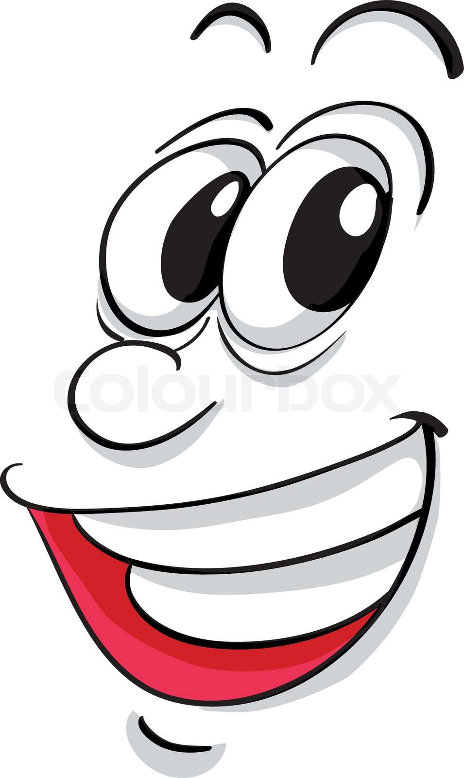 Comical face | Stock vector | Colourbox