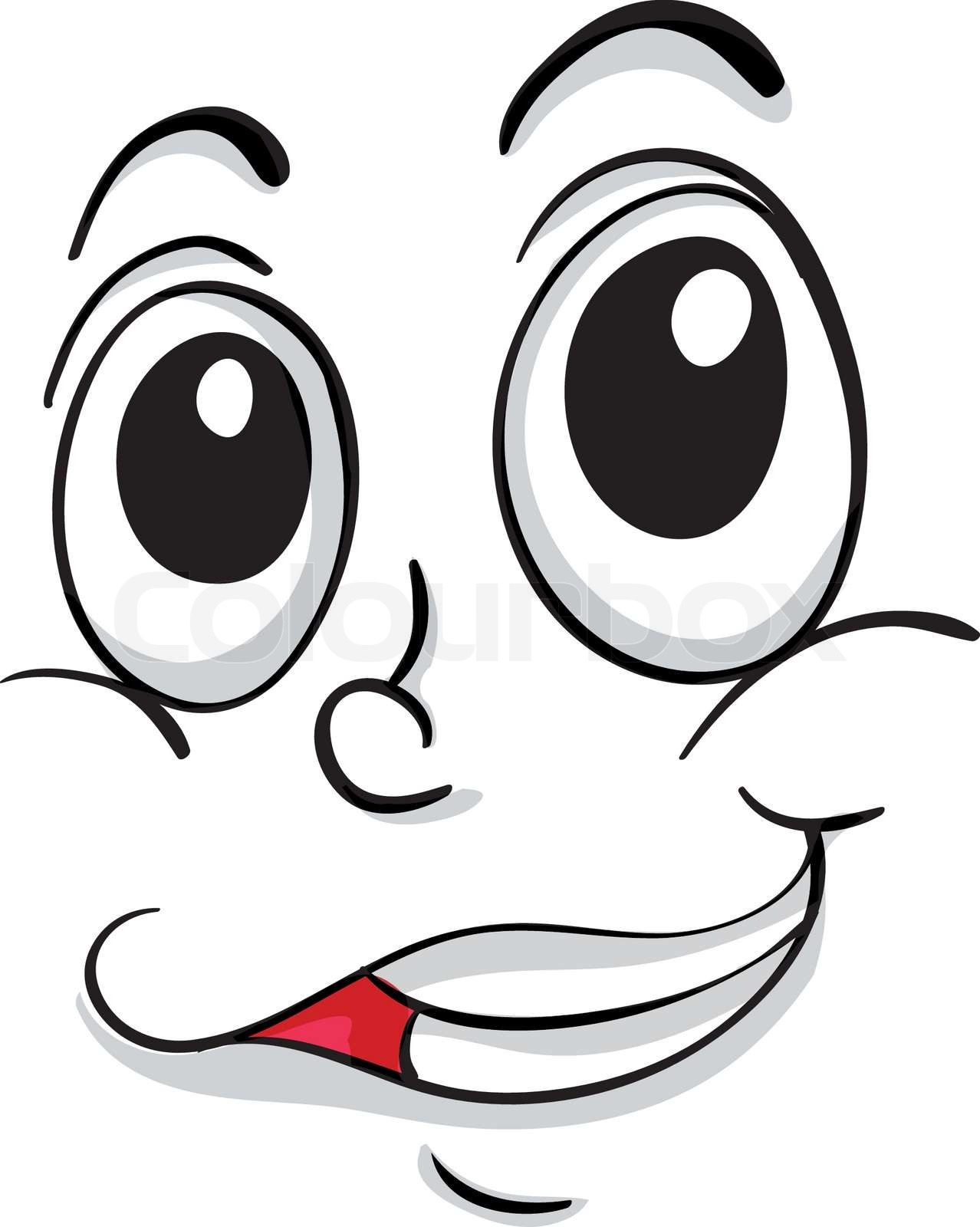 Comical face | Stock vector | Colourbox