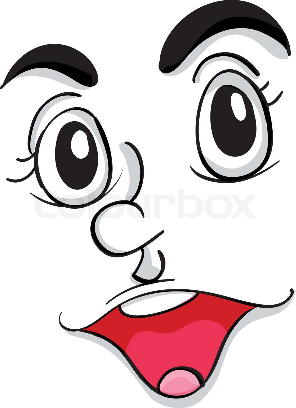 Comical face | Stock vector | Colourbox