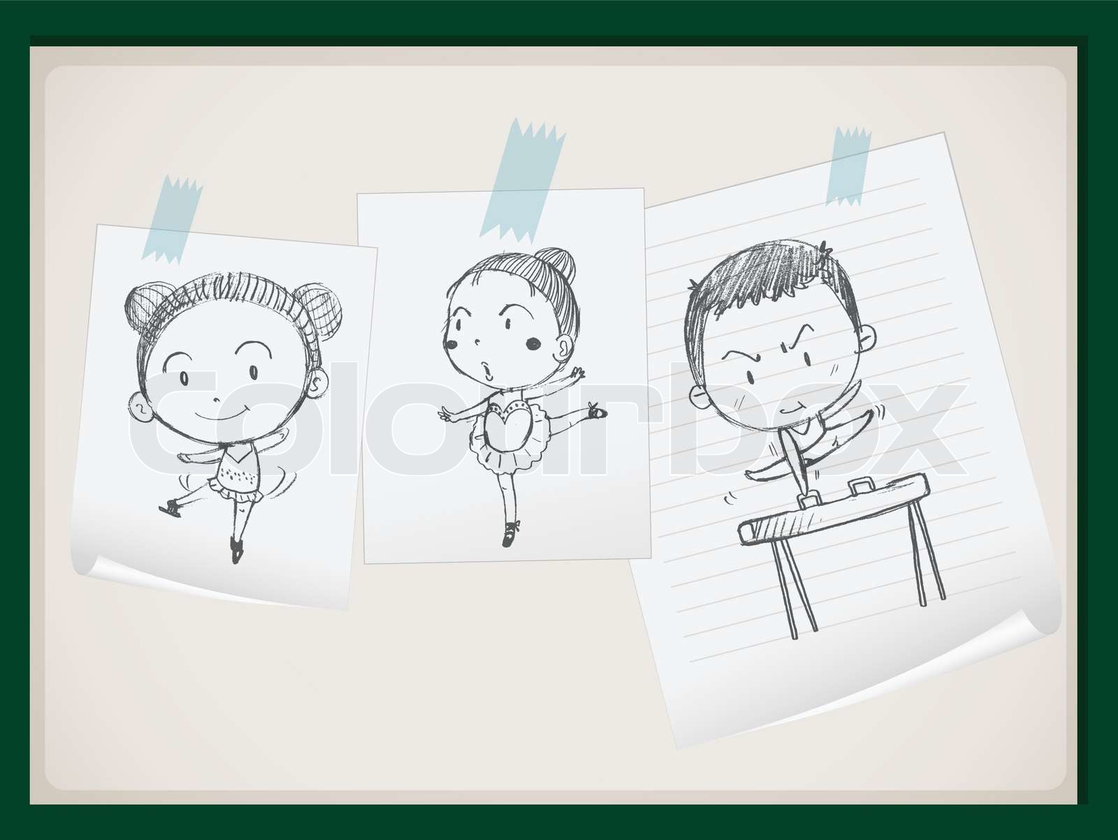 span, cartoon, vektor | Stock-Vektor | Colourbox